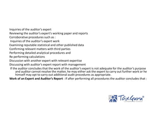 Using the work of an Auditor’s Expert.pptx