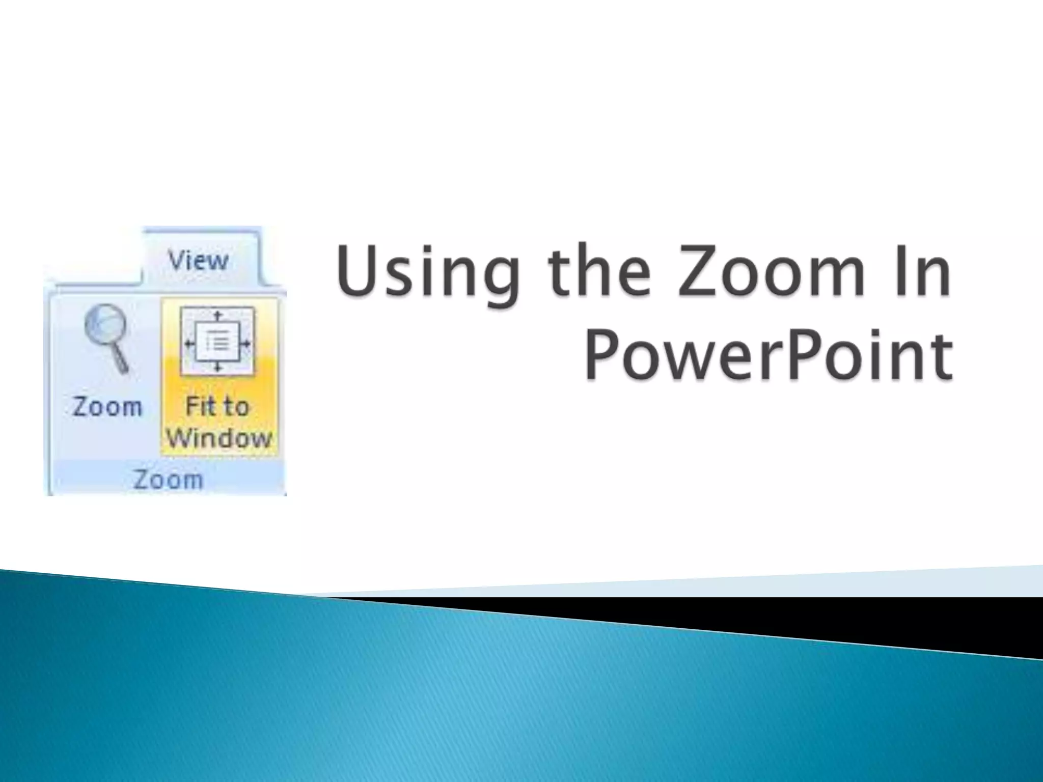 Using the zoom in power point | PPTX | Operating Systems | Computer ...