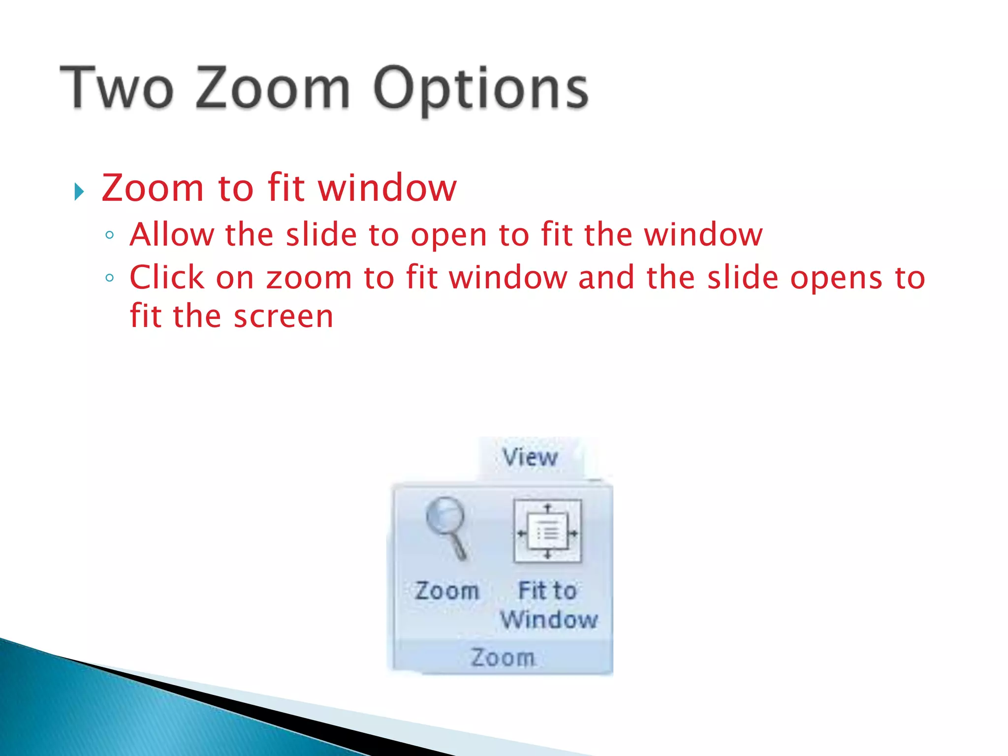 Using the zoom in power point | PPTX