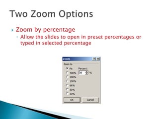 Using the zoom in power point | PPTX | Operating Systems | Computer ...