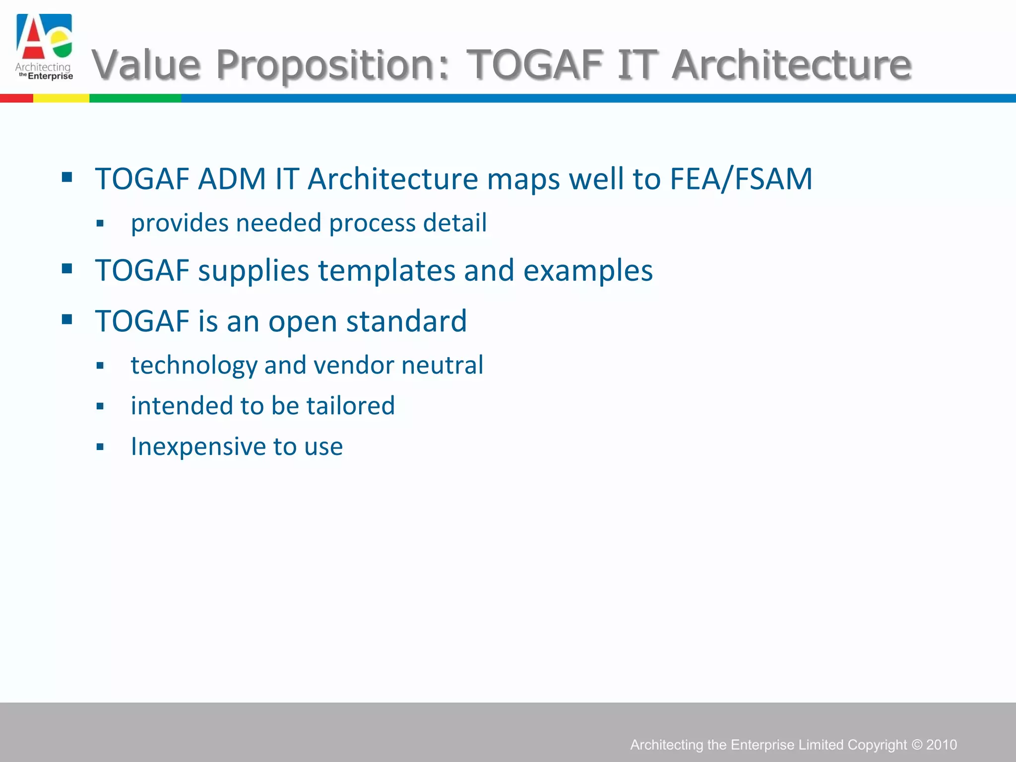 Using togaf™ in government_enterprise_architecture_to_describe_the_it ...