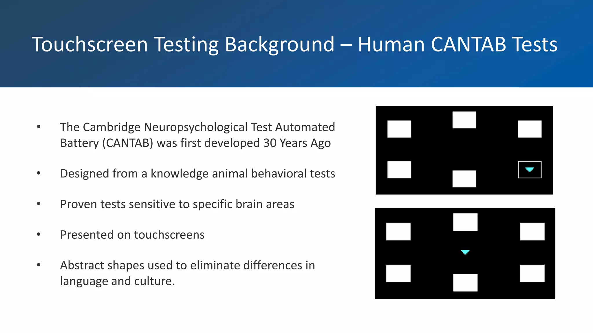 Using Touchscreen Operant Systems to Study Cognitive Behaviors in ...