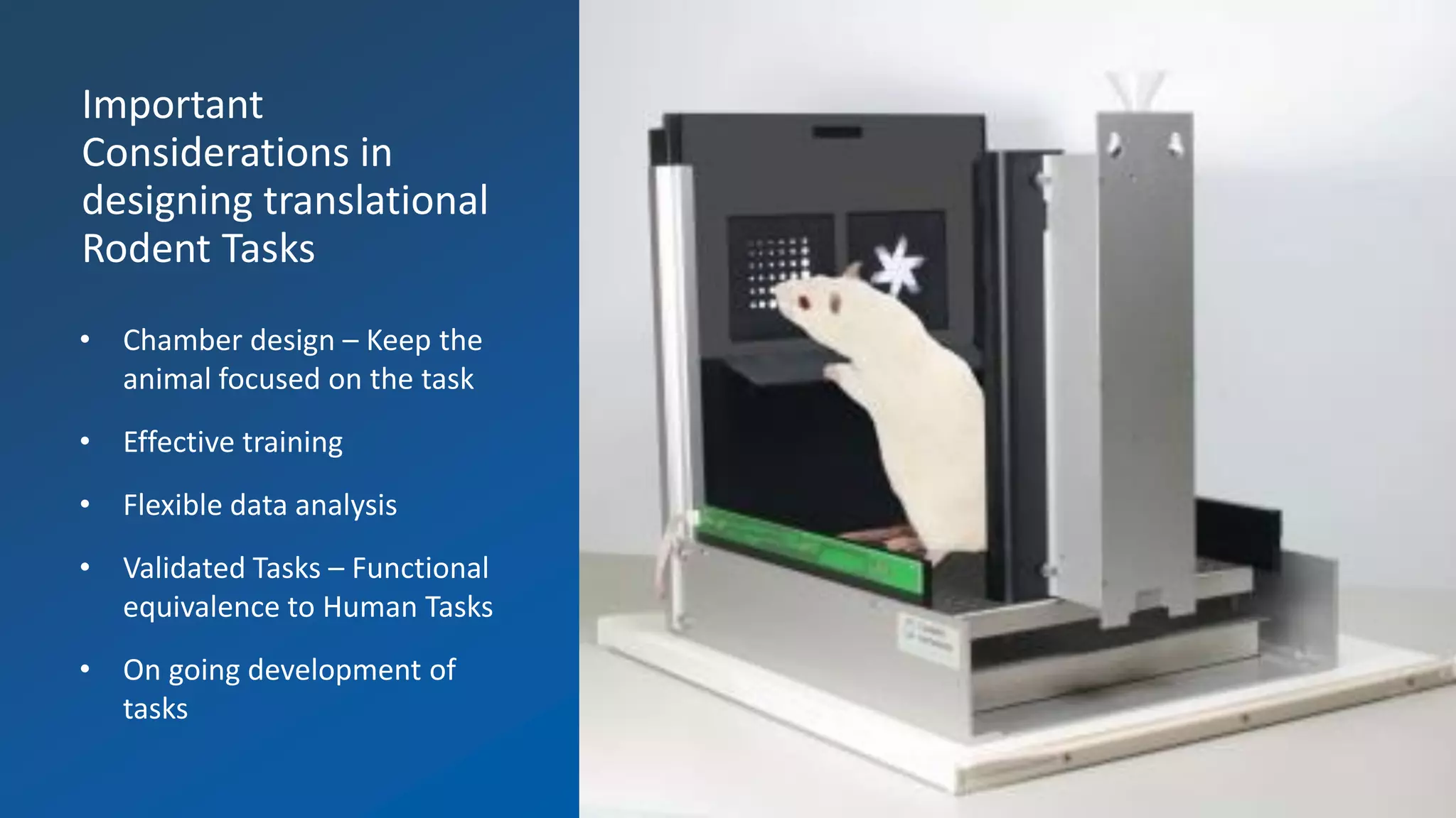 Using Touchscreen Operant Systems to Study Cognitive Behaviors in ...