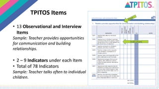 Using the TPITOS Assessment Tool | PPTX