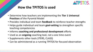 Using the TPITOS Assessment Tool | PPT