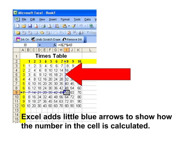 Using trace arrows in Excel | PPT