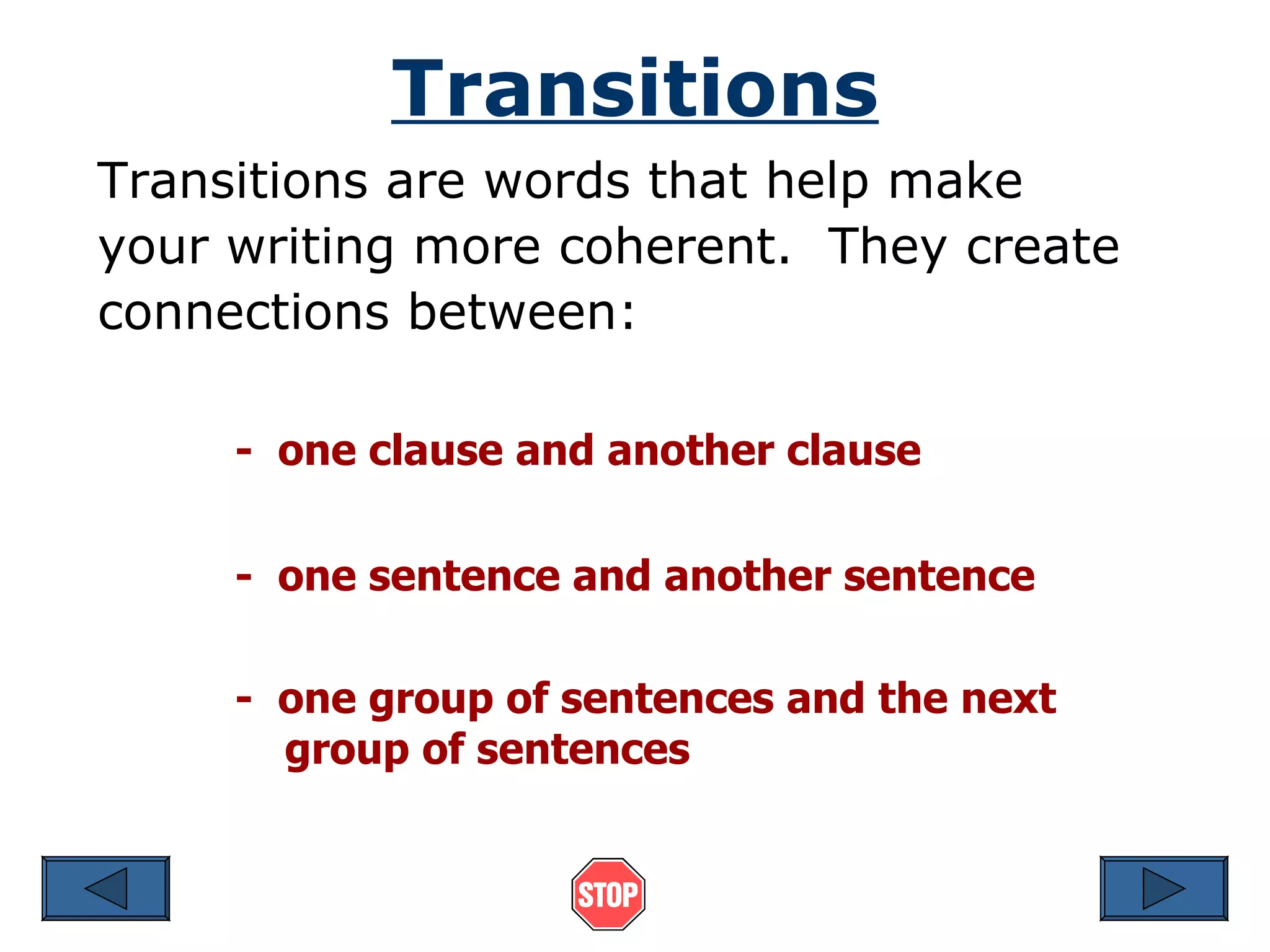 Using transitions | PPT