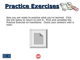 Using Transitional Words and Expressions | PPT