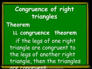 Using triangle congruence. | PPTX