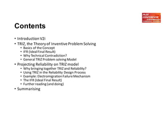 Using TRIZ for systematic Reliability Engineering | PDF | Computer Software and Applications ...
