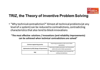 Using TRIZ for systematic Reliability Engineering | PDF | Computer Software and Applications ...