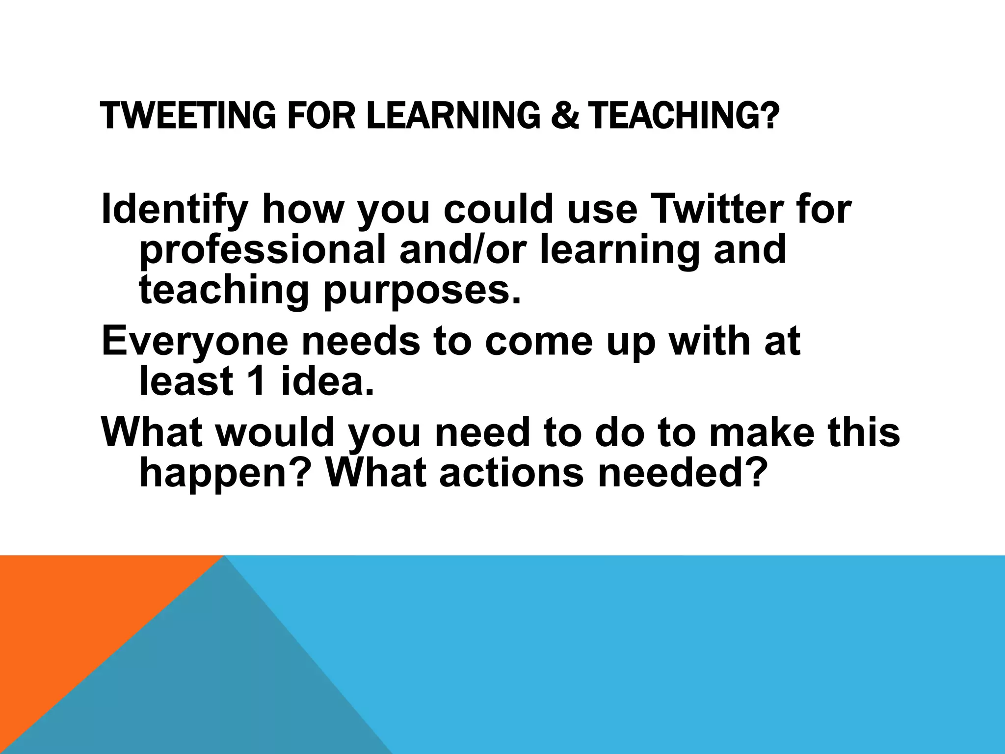 Using Twitter in HE Learning & Teaching_PGCHPE | PPT