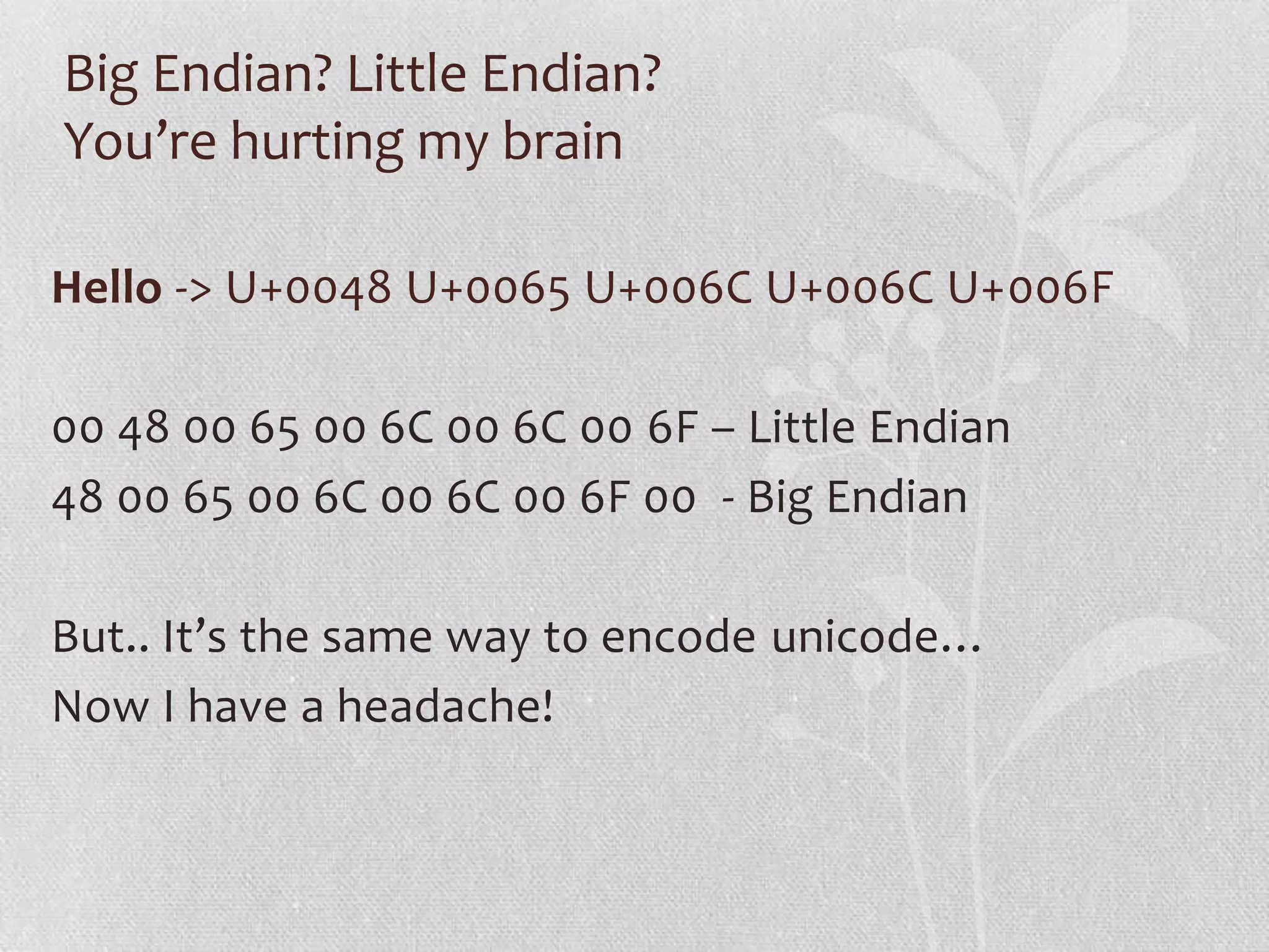 Using unicode with php | PPTX