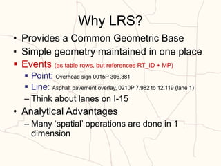 Using Utah's Linear Referencing GIS Layer: SGID93.Transportation ...