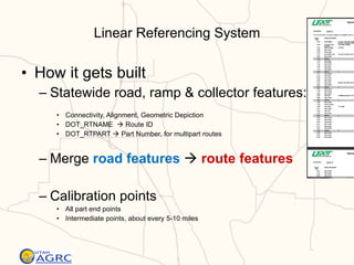 Using Utah's Linear Referencing GIS Layer: SGID93.Transportation ...