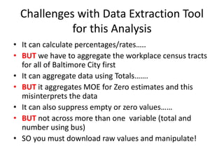Using Value-by-Alpha Maps to Visualize CTPP/ACS Bus Commute | PPTX