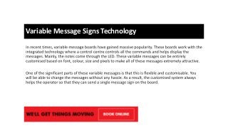 Using Variable Message Board For As Safety Devices | PPT