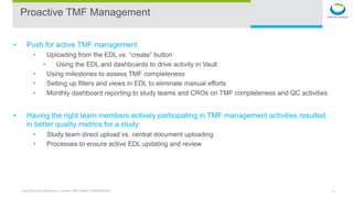 Using Vault eTMF Milestones and EDLs to Support Inspection Readiness | PDF