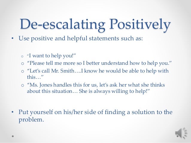 Using verbal de escalation active shooter