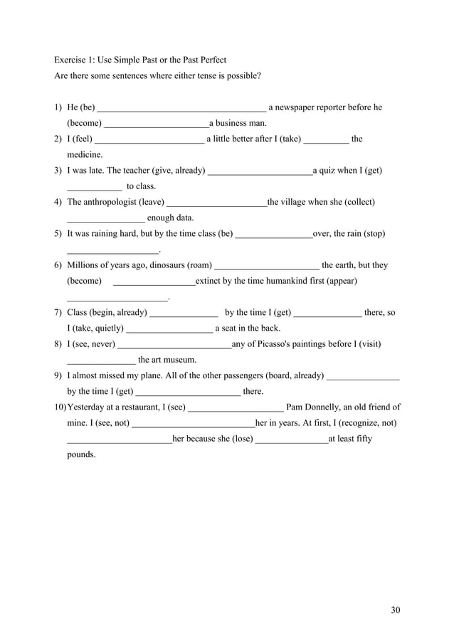 Using verb tenses | PDF