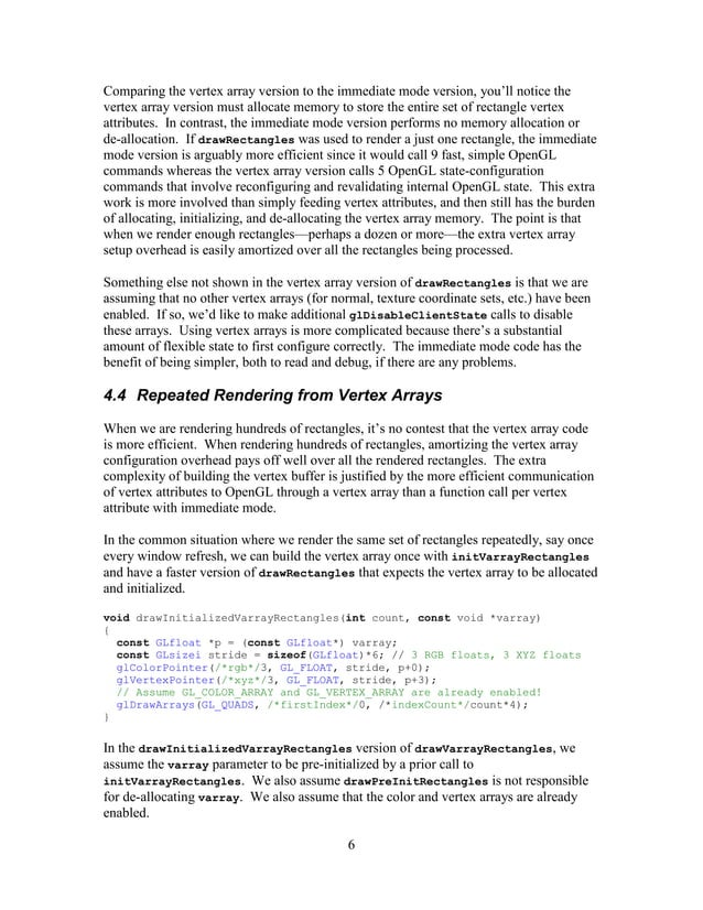 Modern OpenGL Usage: Using Vertex Buffer Objects Well | PDF