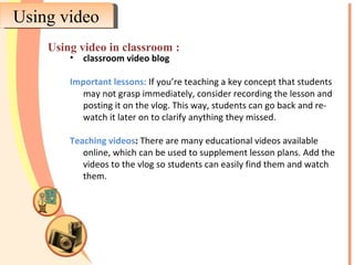 Using Video In Classroom | PPT