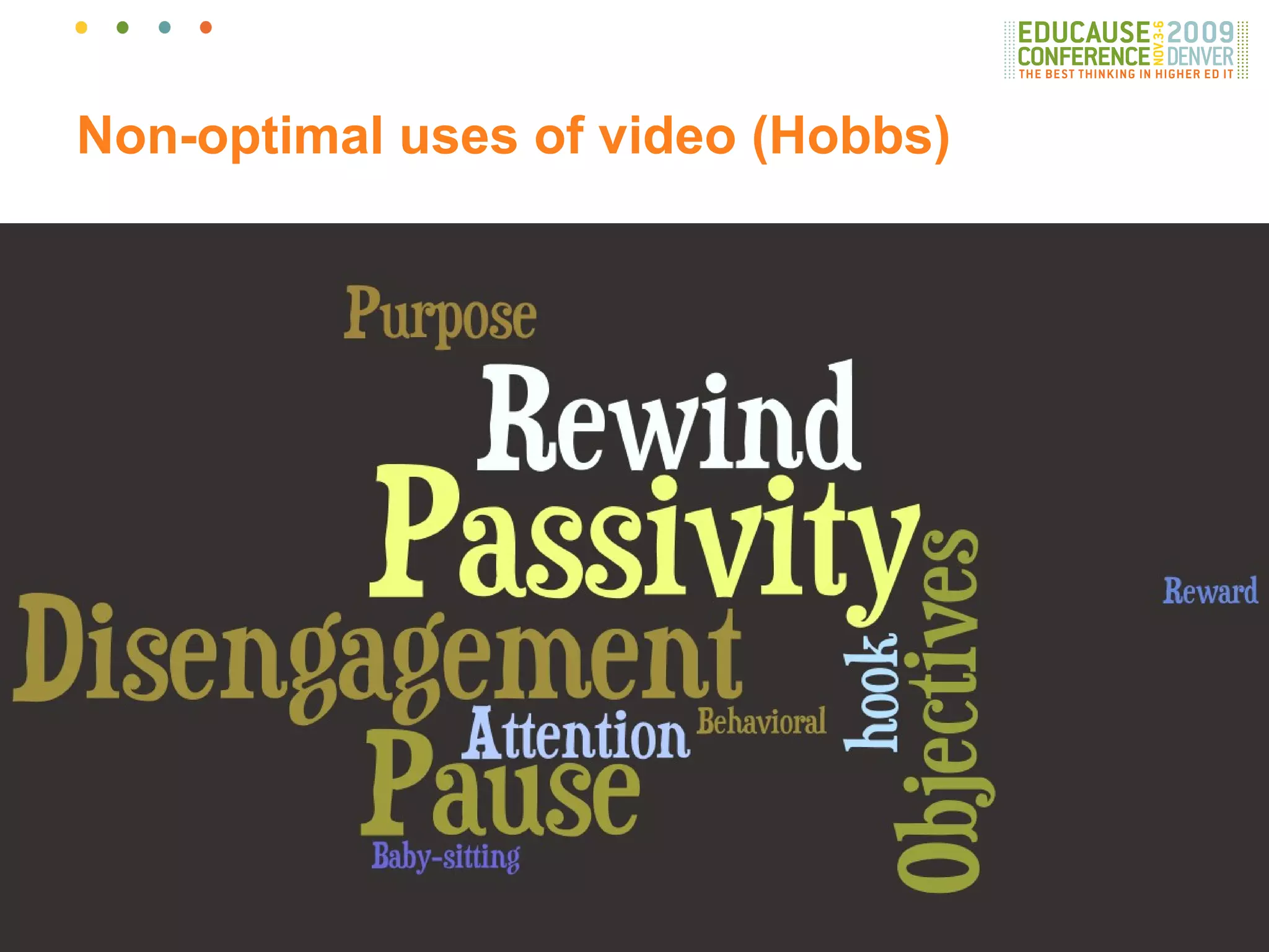 Using video resources to engage and stimulate high level thinking | PPT