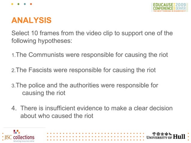 Using video resources to engage and stimulate high level thinking | PPT