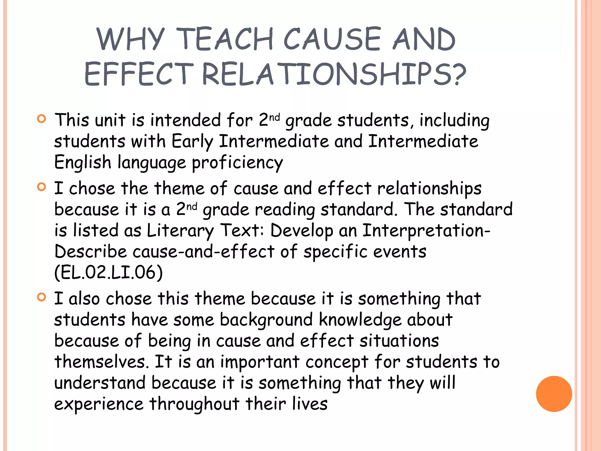 Using videos to show cause and effect relationships | PPT