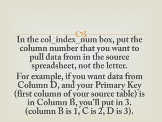 USING VLOOKUP FUNCTION | PPT