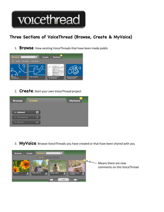 Using voice thread | DOC | Computing | Technology & Computing