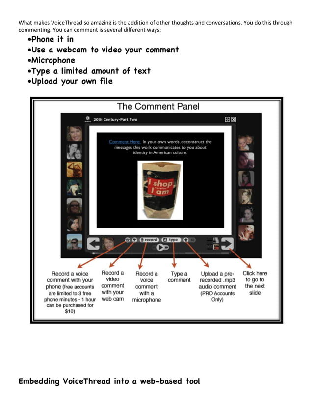 Using voice thread | DOC | Computing | Technology & Computing