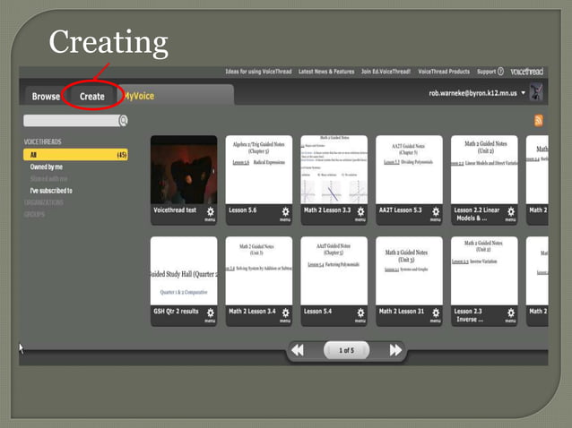 Using voicethread in the classroom | PPTX