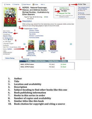 Using vu find to search the catalog in the spe library | PDF