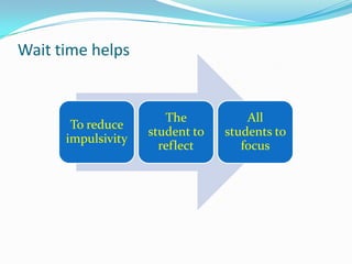 An introduction to wait time | PPTX