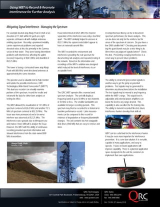 Using WBT to Record & Recreate Interference for Further Analysis | PDF