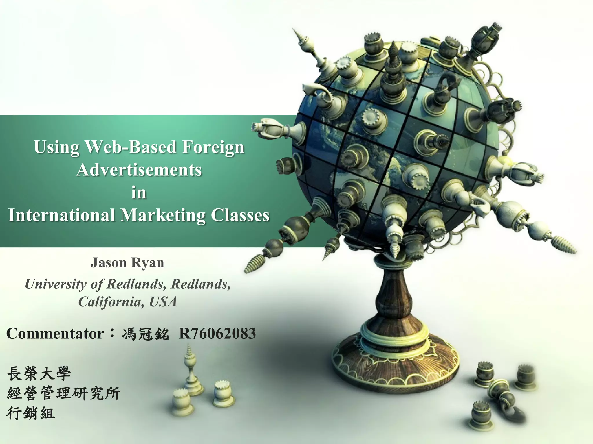 Using Web-Based Foreign Advertisements in International Marketing ...