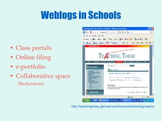 Using Weblogs In The K 12 Curriculum | PPT
