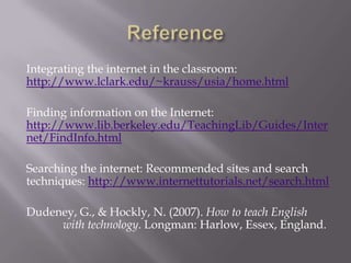 Using websites in the classroom | PPTX