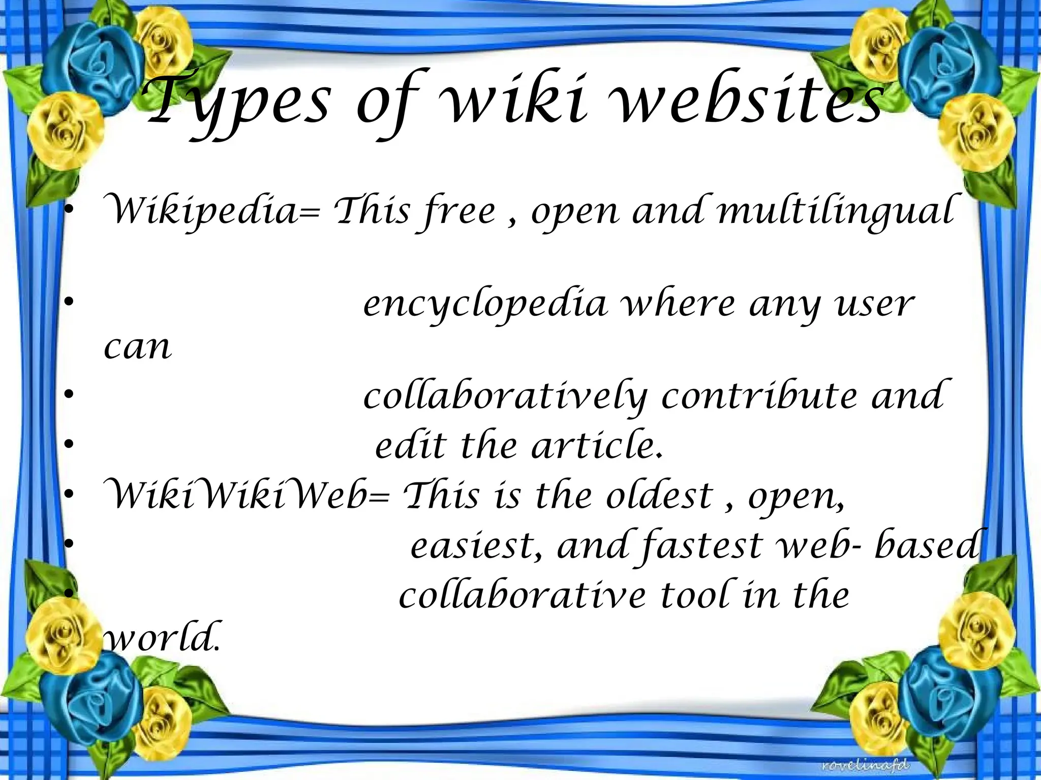 EPP 6, Quarter 1-Using Wiki , Blogs and video.pptx