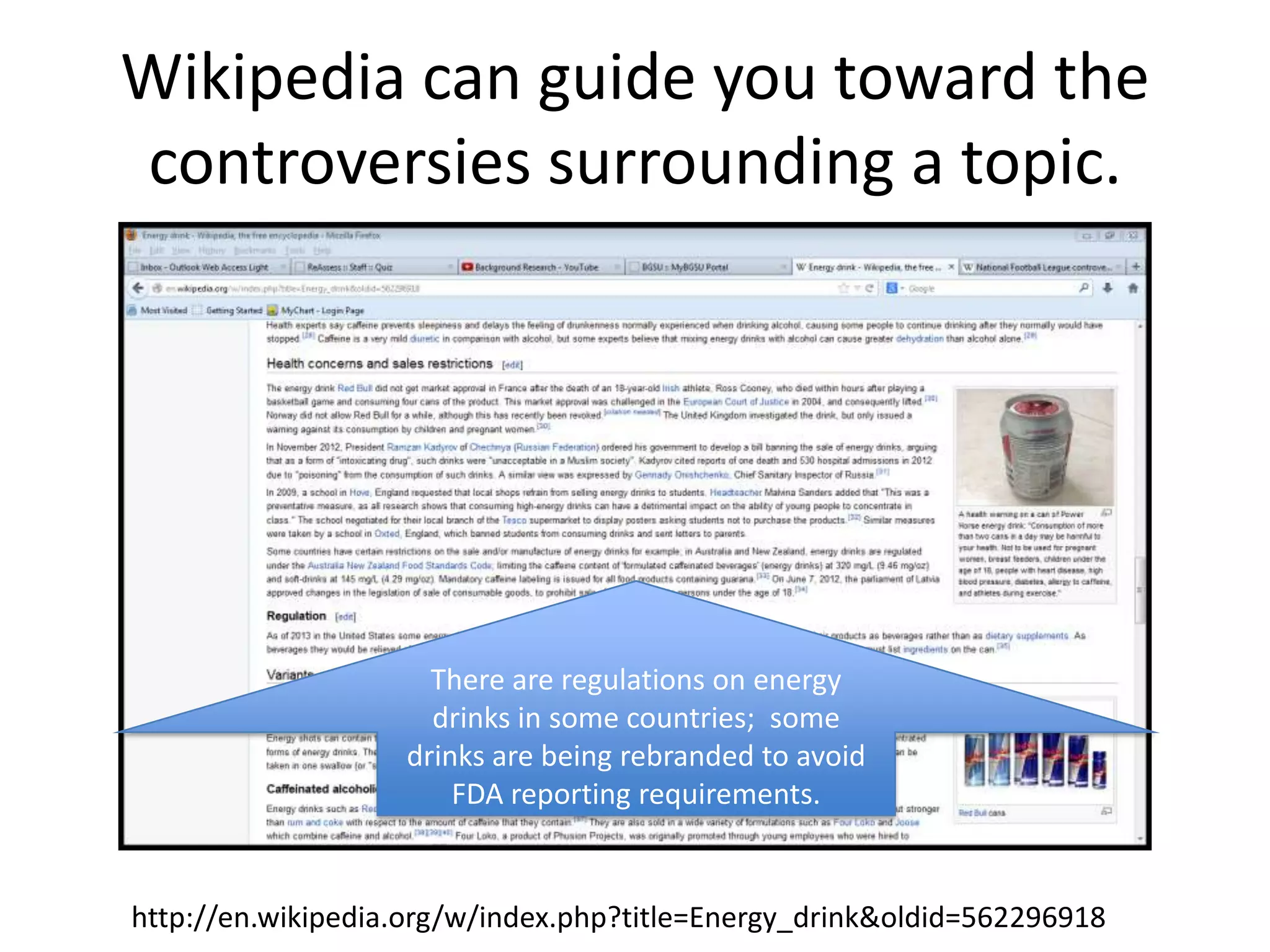 Using wikipedia for presearch | PPTX