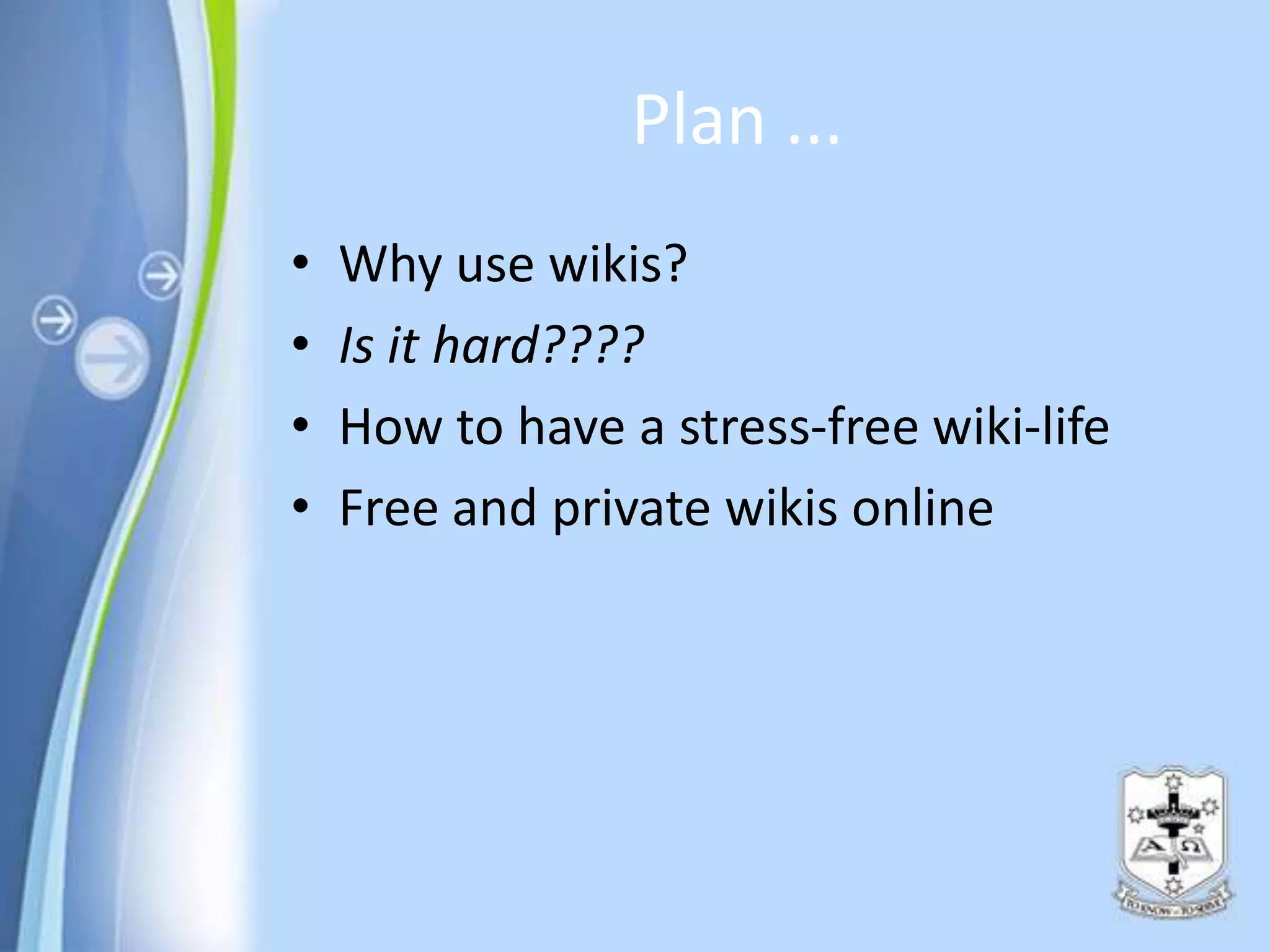 Using Wikis In The Classroom | PPTX