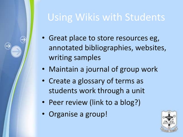 Using Wikis In The Classroom | PPTX