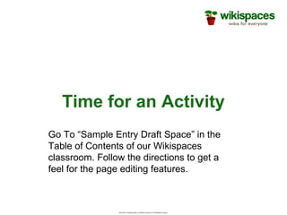 Using wikispaces | PPT