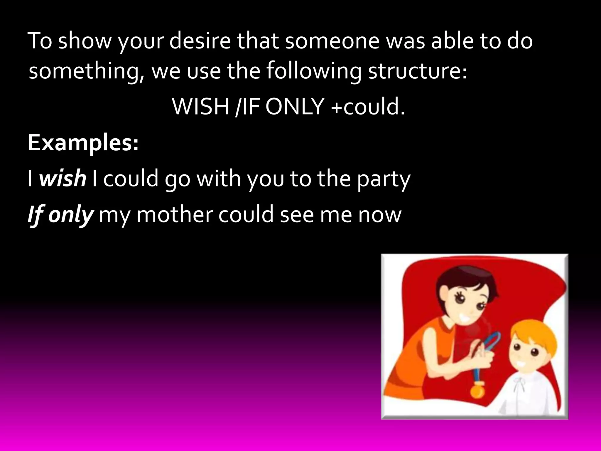 Using wish / If Only | PPTX