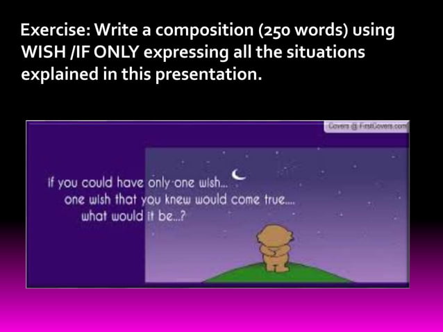Using wish / If Only | PPTX