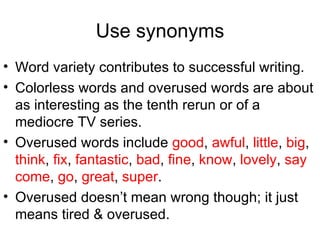 Using Words Effectively | PPT