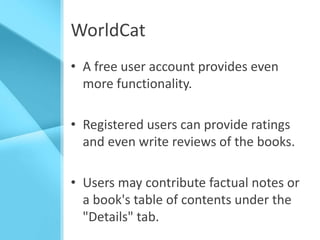 Using WorldCat to find Genealogy Books | PPT
