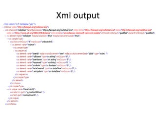 Using xml in a data set (ado.net) | PPT