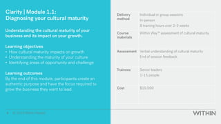 Using your culture to grow your company | PDF | Workshops and Classes ...